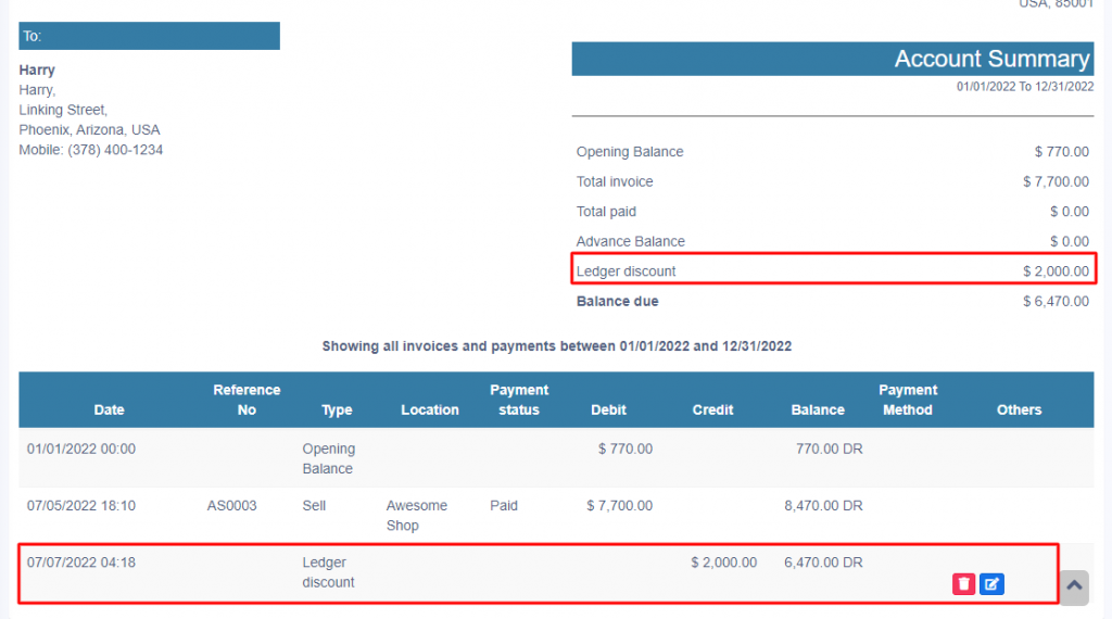 Customer & Supplier Ledger - Ultimate Fosters