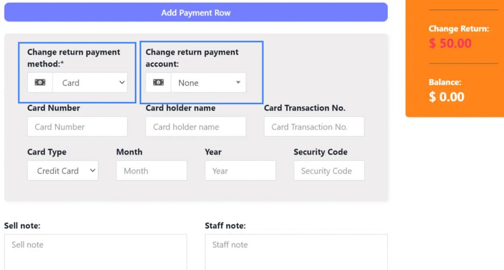 Tender Change or Change Return - Ultimate Fosters